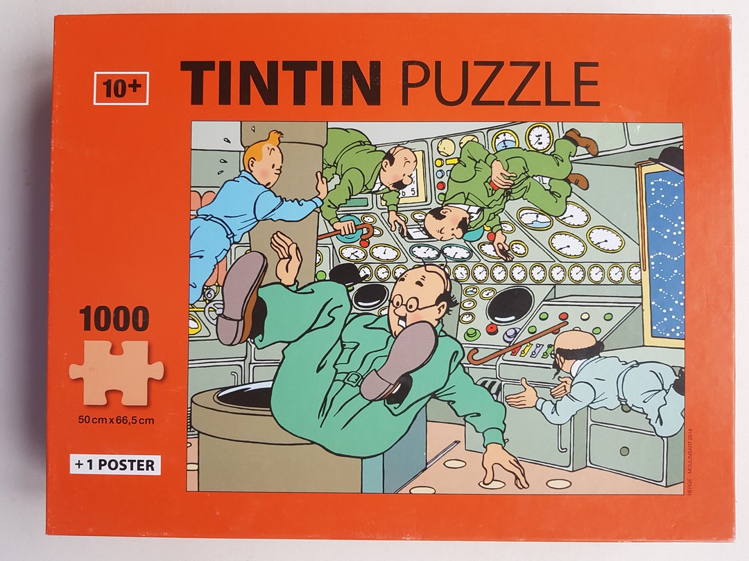 Tintin 1000 Pieces Jigsaw Puzzle + 1 Large Poster Moulinsart - Etsy
