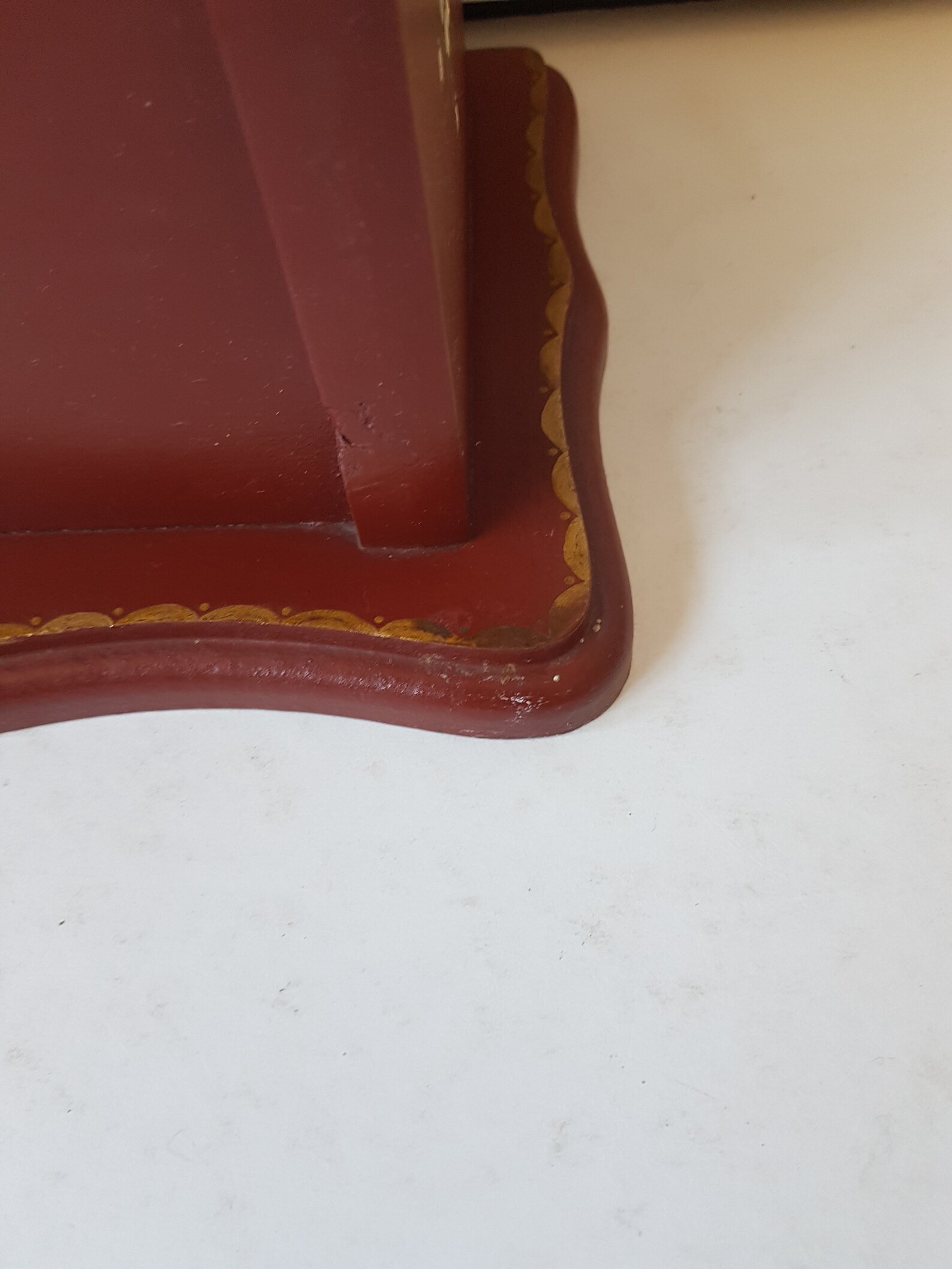 Vintage Hand Painted Wooden Foot Stove 60's 70's Plant Stand ...