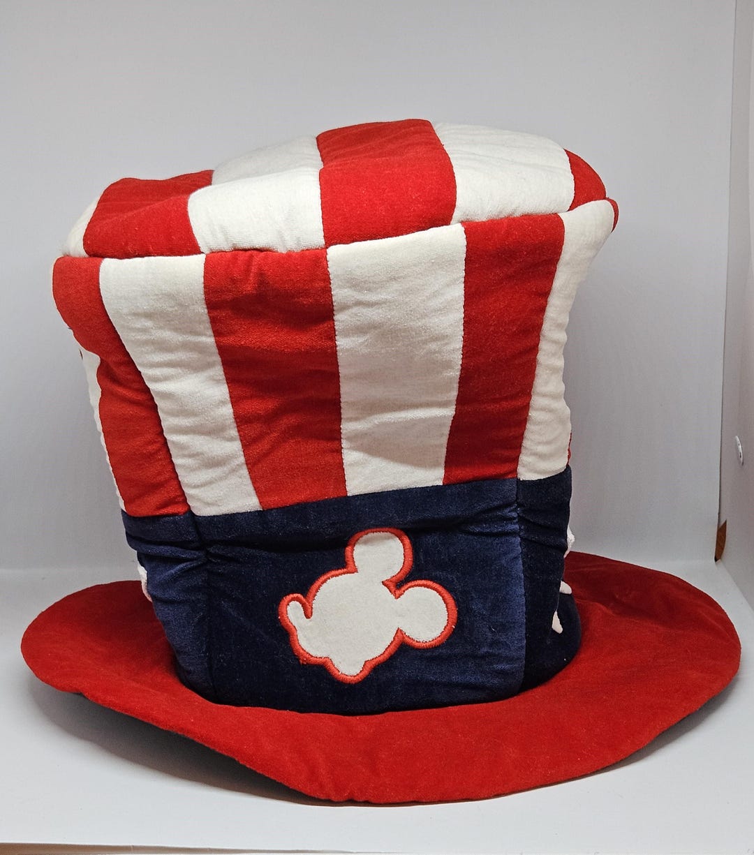 Disneyland Paris Big Uncle Sam Hat Plush Mickey Mouse American Style ...