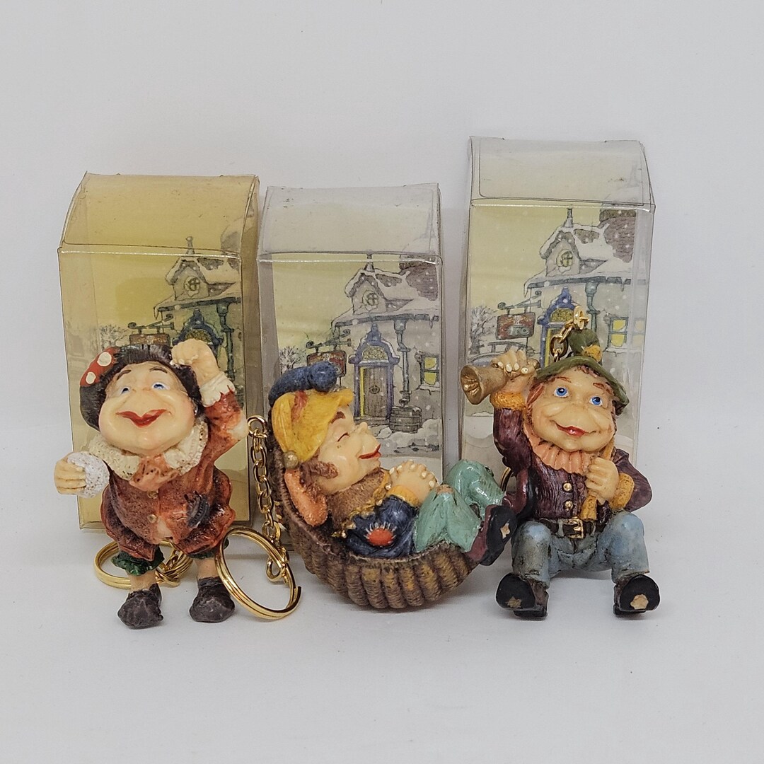 Vintage Set of 3 Efteling Laaf Keyrings the Laaf Collection 2000 Gnome ...