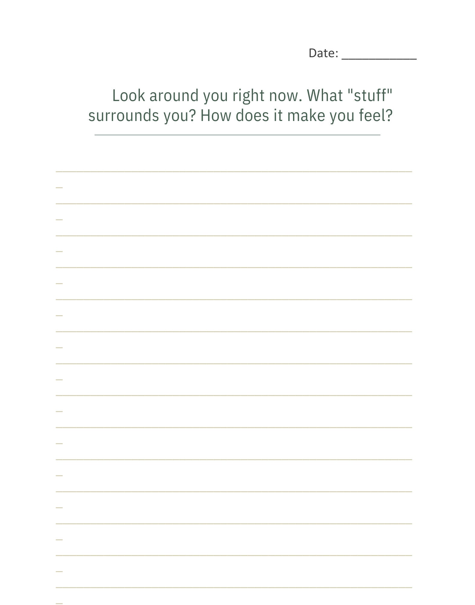 The Simple Life - 4 Week Journal - Digital Journal, Goodnotes ...