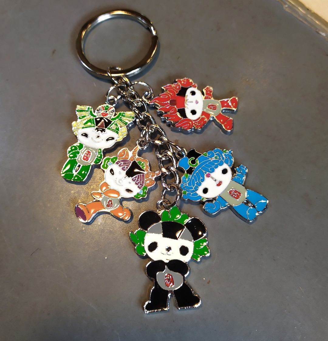 Kawaii Fuwa Beijing 2008 Olympic Mascots, 5 FUWA (good Luck) Charms ...