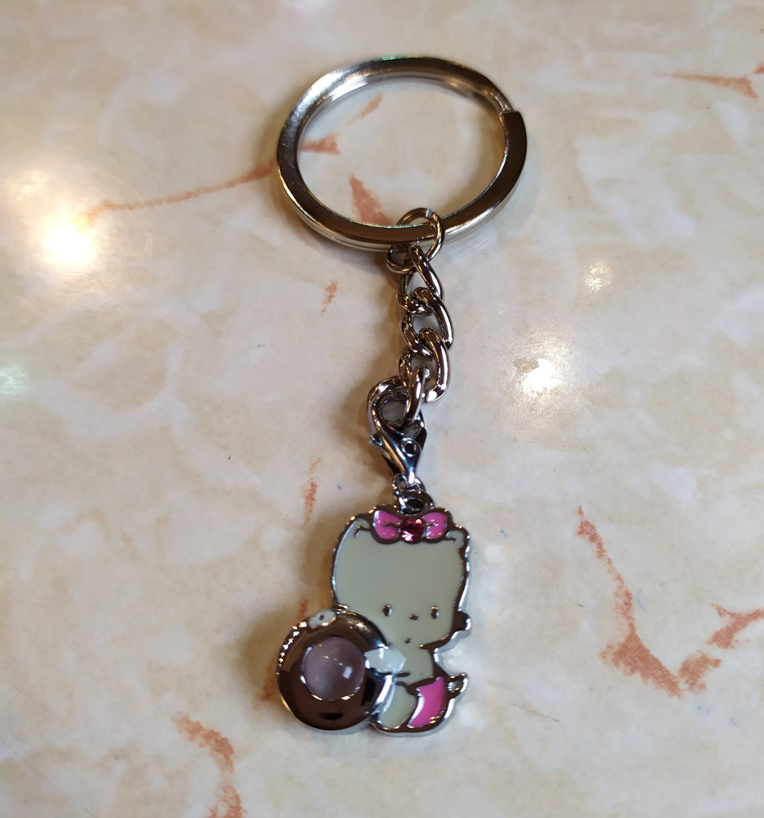 Genuine Rare SANRIO 50th Super Cute Nya Ni Nyu Nye Nyon Key Chain Key ...