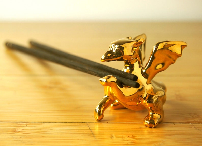 Golden Dragon, Hashioki, 箸置き, Chopstick Stand,chopstick Rest, Porcelain ...