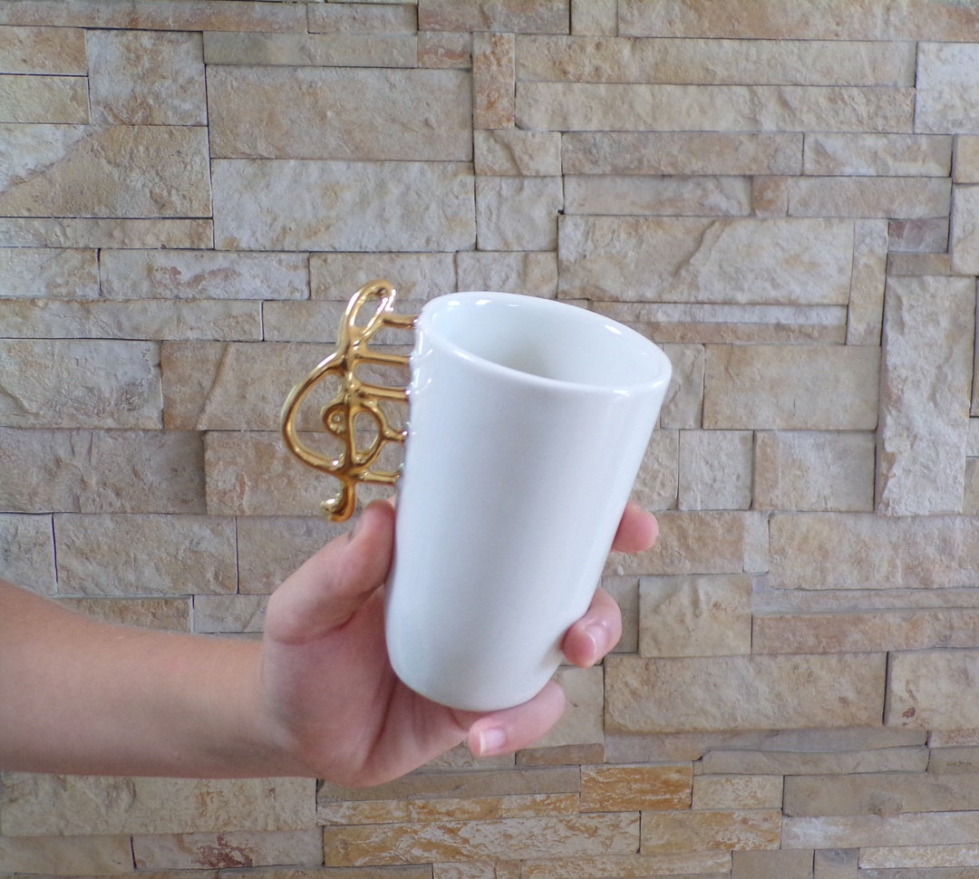 Musician's Mug, Treble Clef Art, Violin Key, Mug for Musicians, Music ...