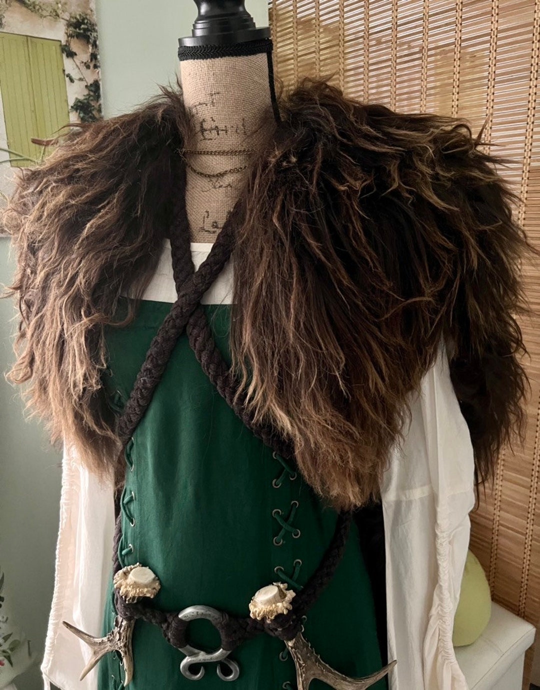 NEW! Valkyries Wedding Set, Norse Wedding, Viking Bridal Gown With Fur ...