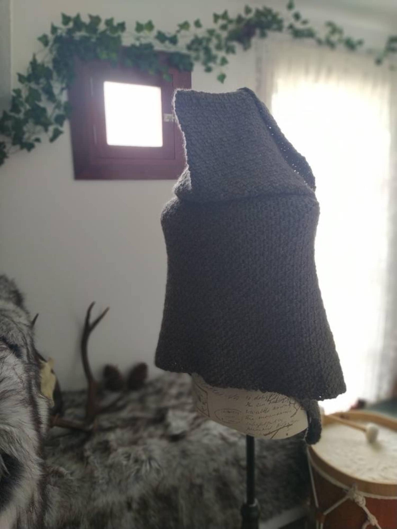 Viking Hood Medieval Hood Pagan Hood Warm Poncho Viking | Etsy