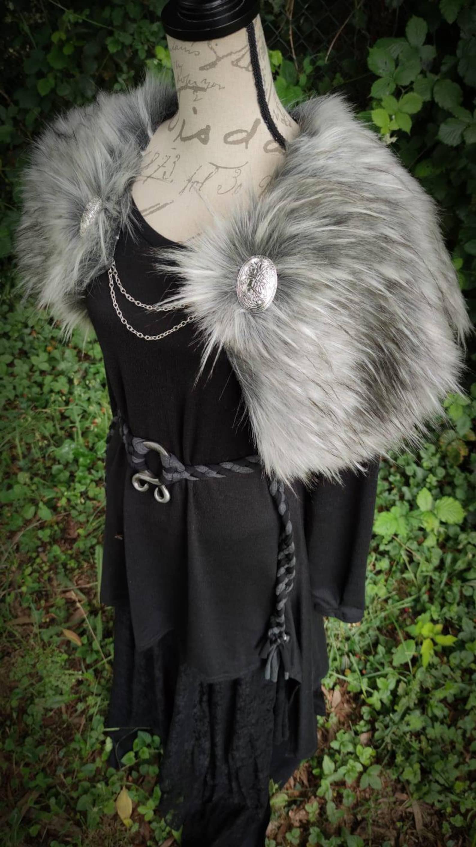 Norse Viking Fur Viking Wedding Viking Fur Shoulder Norse - Etsy