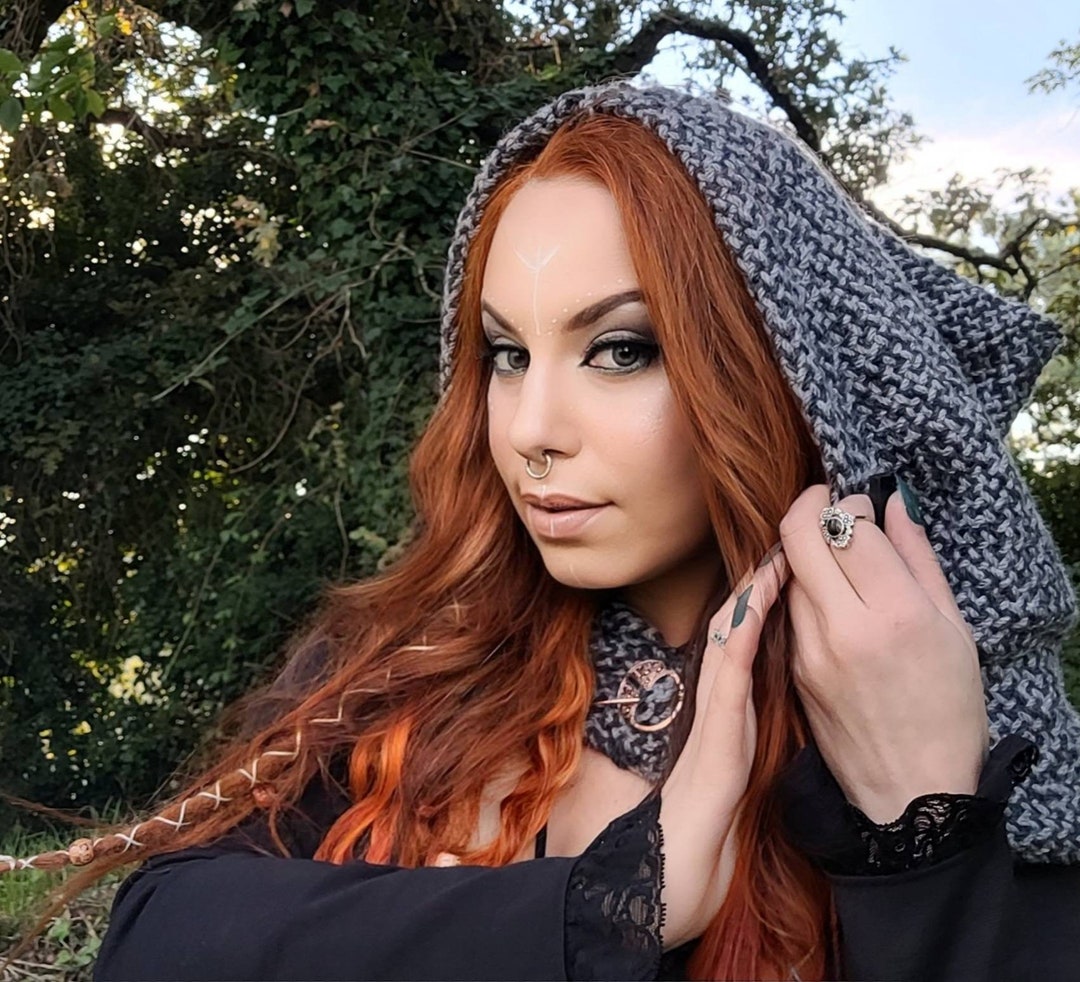 BACK IN STOCK! Viking Hood, Norse Hood, Handwoven Hood, Celtic Hood ...