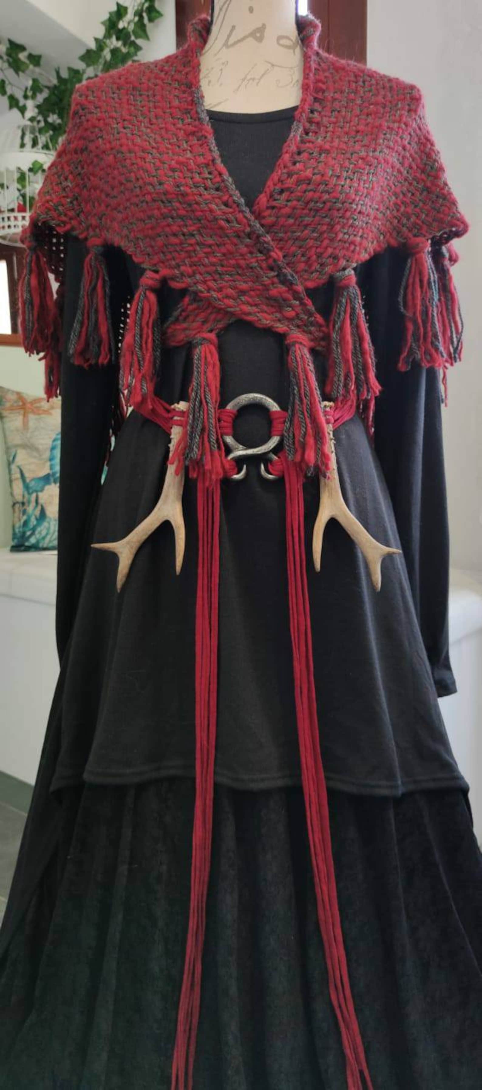 Handwoven Celtic Wedding Shawl: Viking Pagan Fire Witch Belt - Etsy