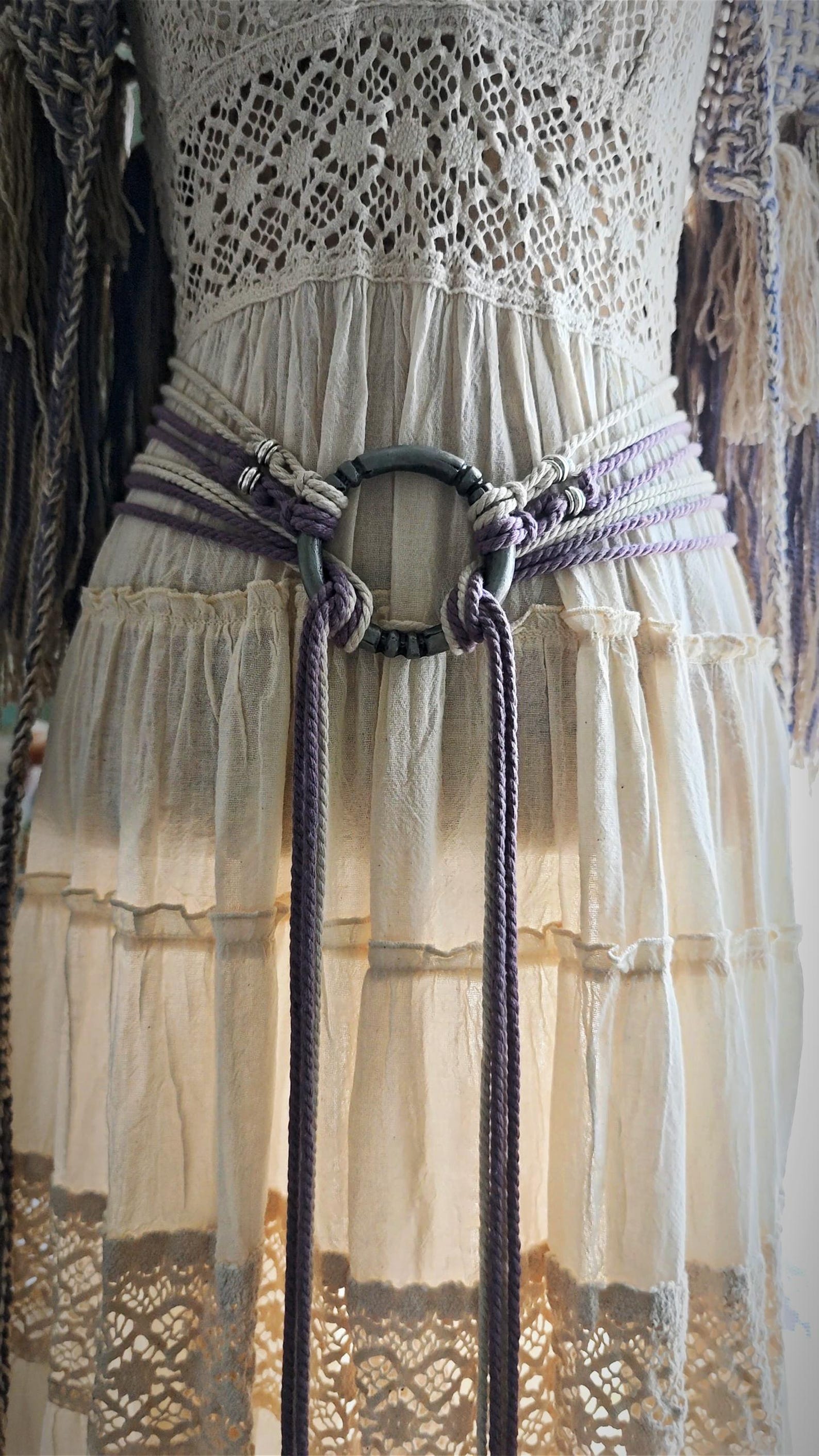 Voluspa Norse Belt, Vegan Antler Amulet, Pagan Shaman Costume - Etsy