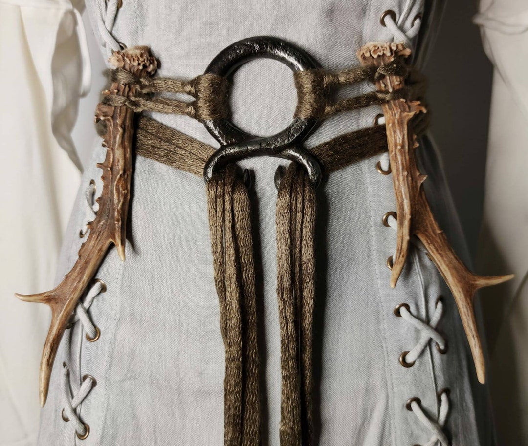 Norse Witch Belt: Viking Pagan Amulet With Antlers - Etsy