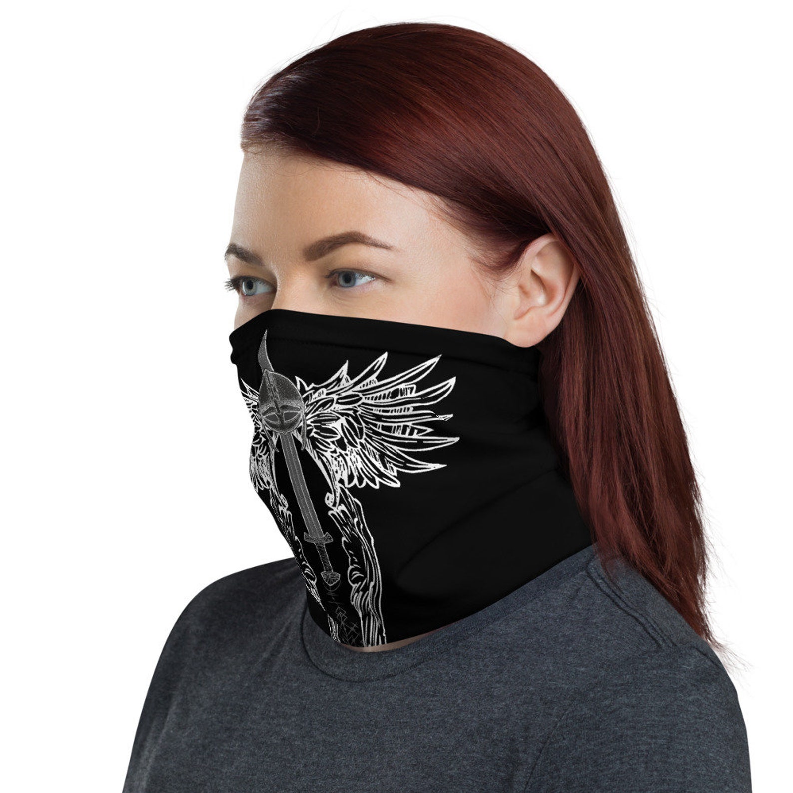 Norse Face Mask Valkyrie Mask Shieldmaiden Mask Viking | Etsy