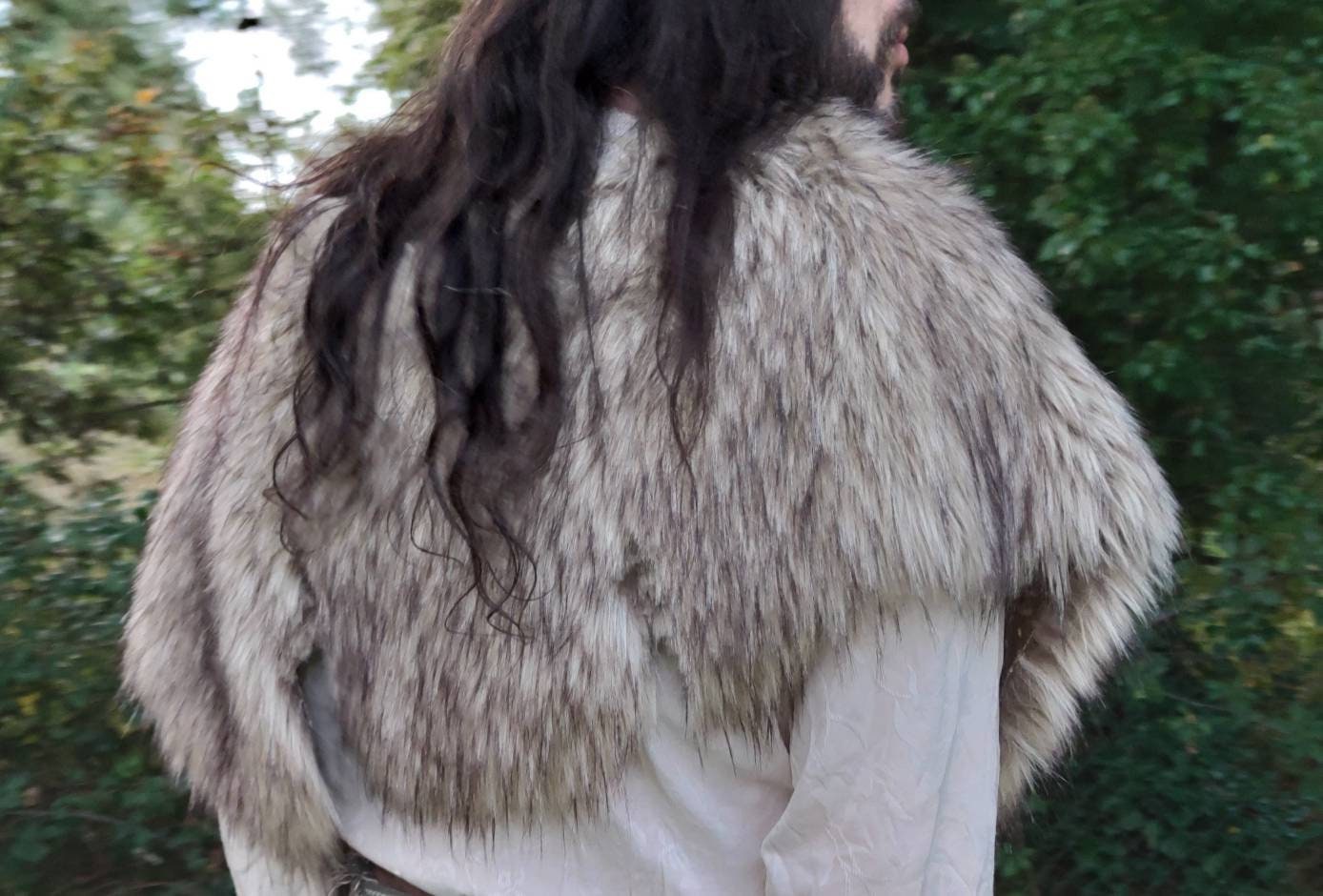 Viking Fur Cloak Viking Wedding Viking Shoulder Fur Norse - Etsy Australia