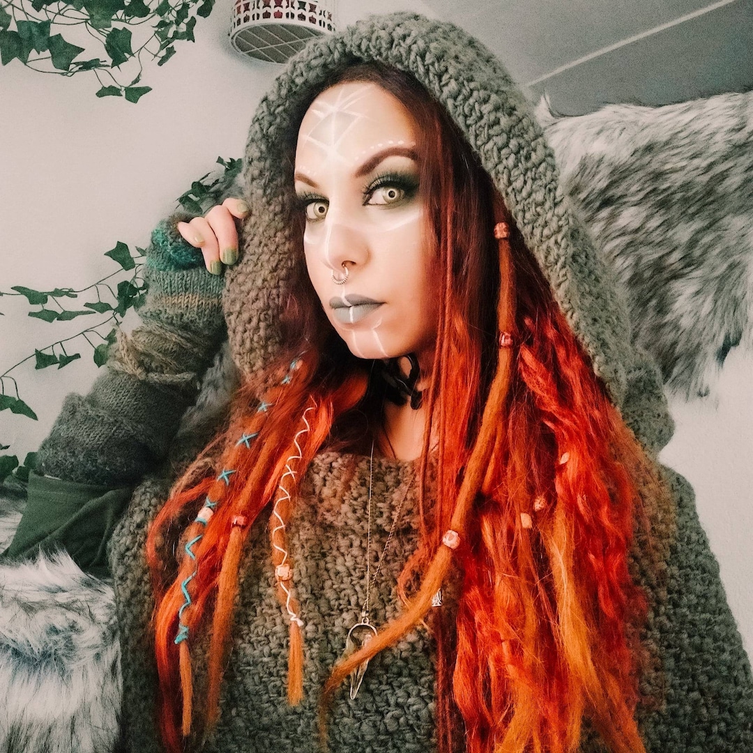 Viking Hood, Medieval Hood, Pagan Hood, Warm Poncho, Viking Wedding ...