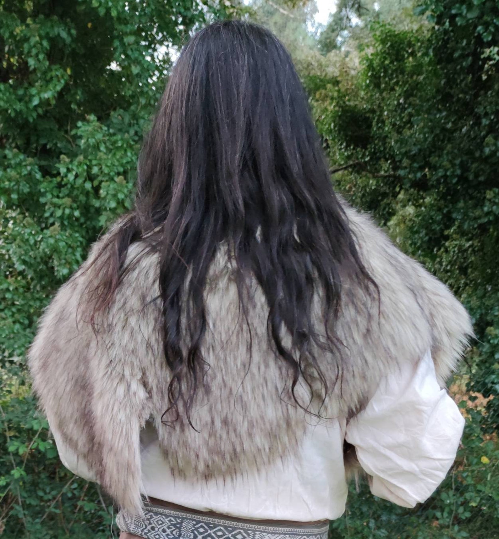 Viking Fur Cloak Viking Wedding Viking Shoulder Fur Norse - Etsy