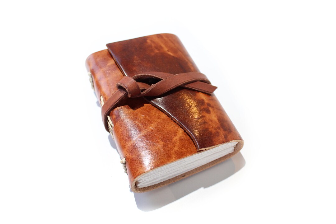 The A7 Journal - Handmade Leather Journal - Blank Sketchbook ...