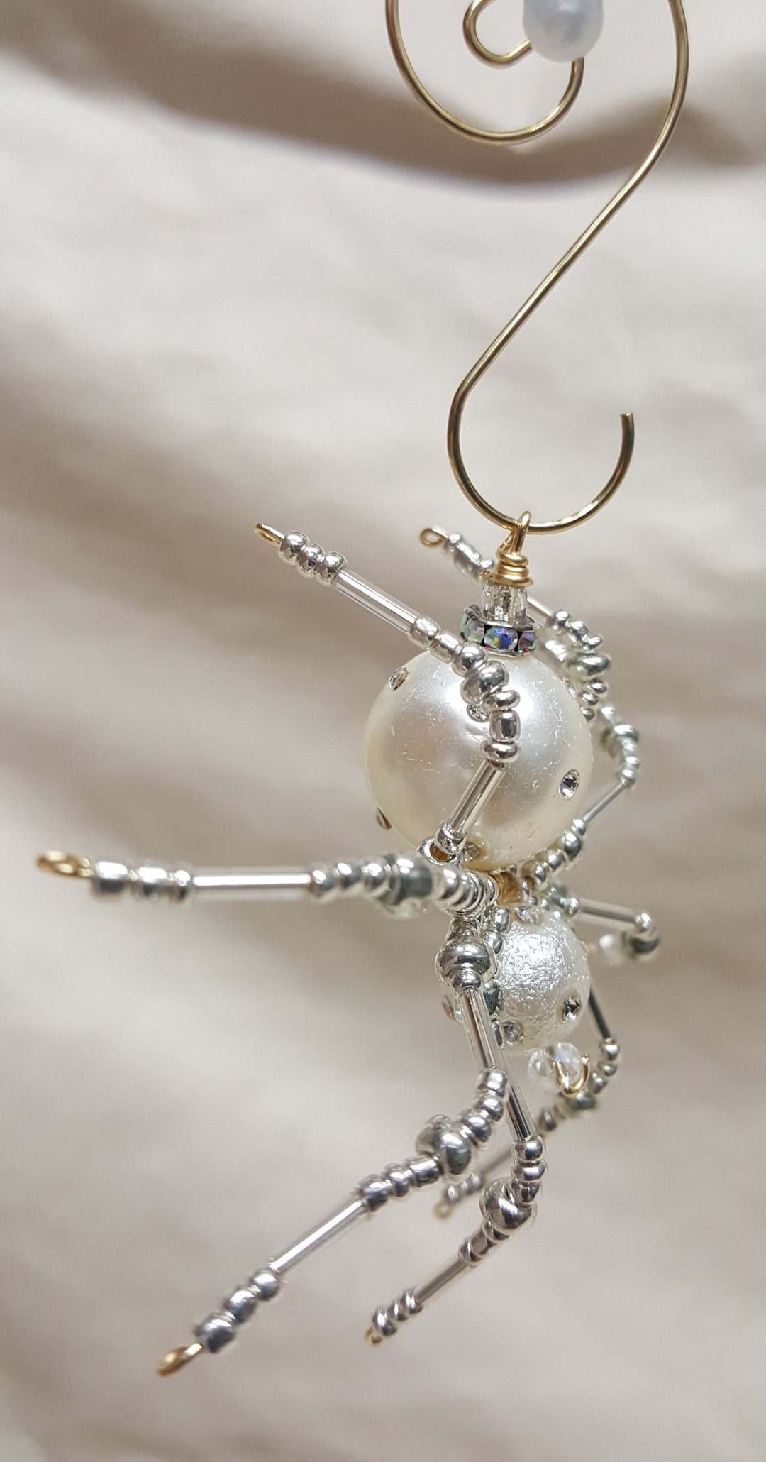 Steampunk Beaded Pearl Spider - Etsy