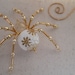 Gold Themed Christmas Frosted Crystalline Snowflake Spider - Etsy