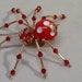 Steampunk Crystalline Beaded Red/white Dimpled Spider - Etsy