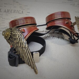 Steampunk Winged Red and Gold Valkyrie Goggles - Etsy