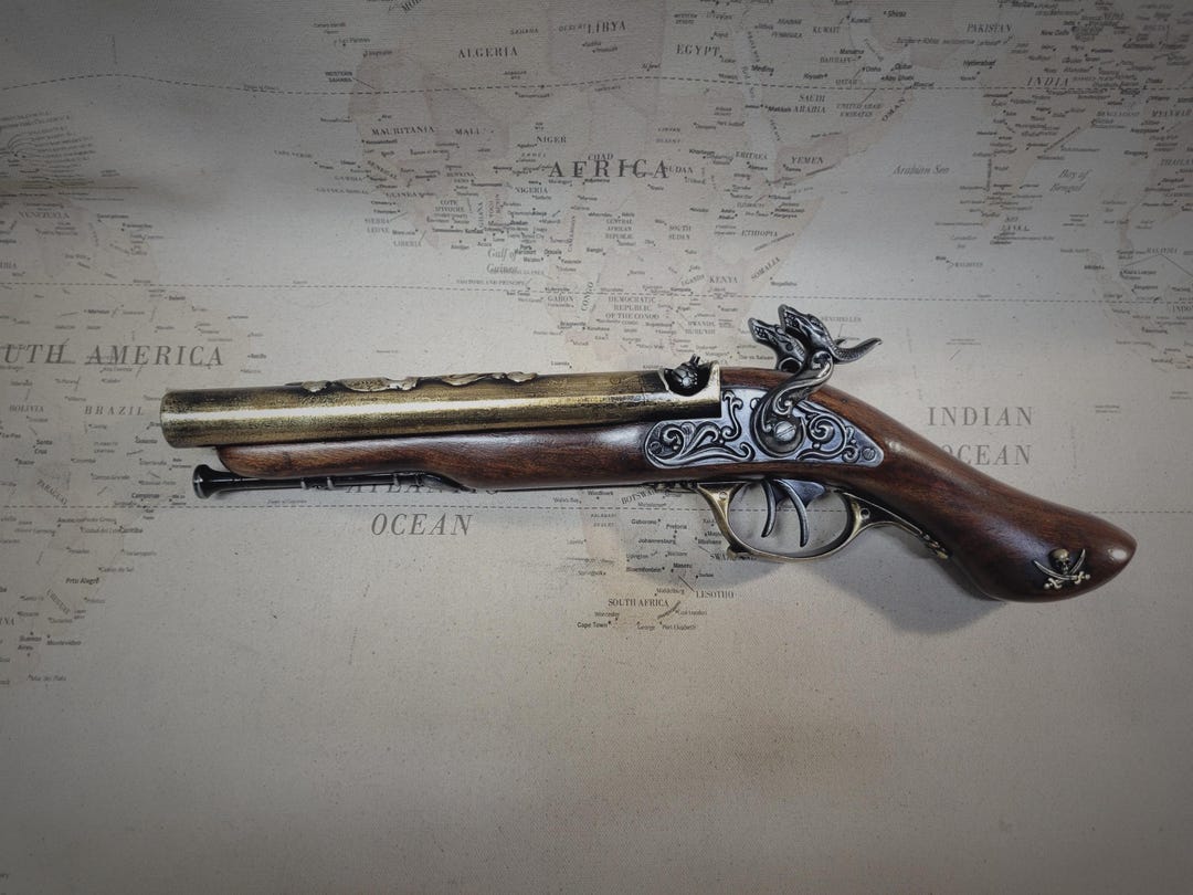 Steampunk Style 18th Century Aged Brass and Pewter Pirates Non Firing ...