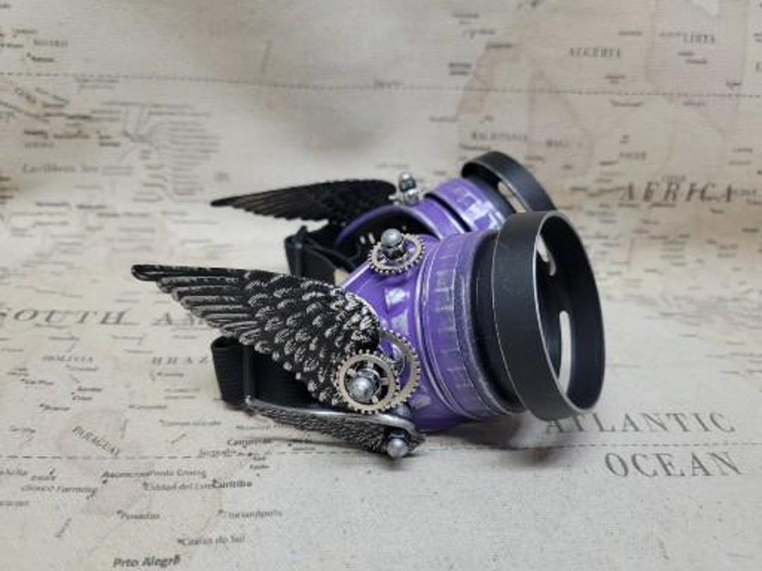 Steampunk Double Winged Purple/silver Valkyrie Goggles - Etsy
