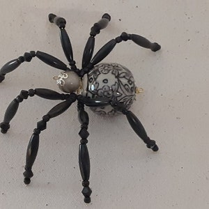 Extra Large Steampunk Black and White Ceramic Drawer Pull Spider - Etsy