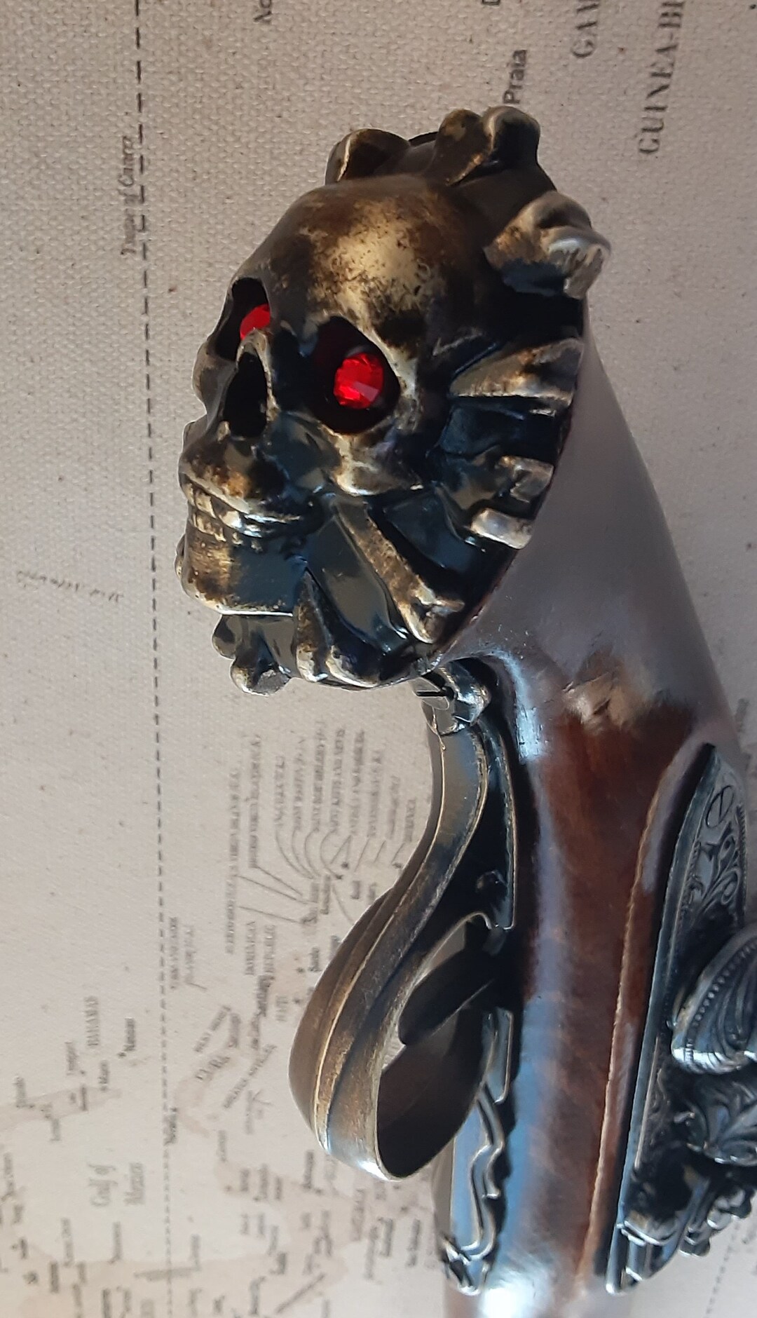 The Cursed Steampunk Style 18th Century Aged Brass RH Jolly Roger ...