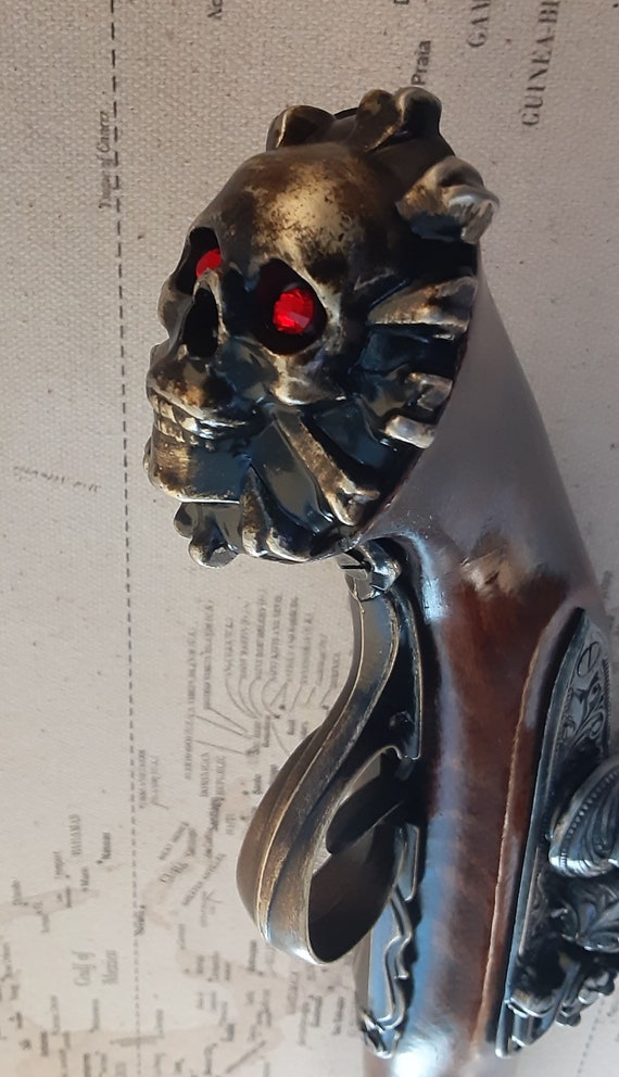 The Cursed Steampunk Style 18th Century Aged Brass Jolly Roger - Etsy