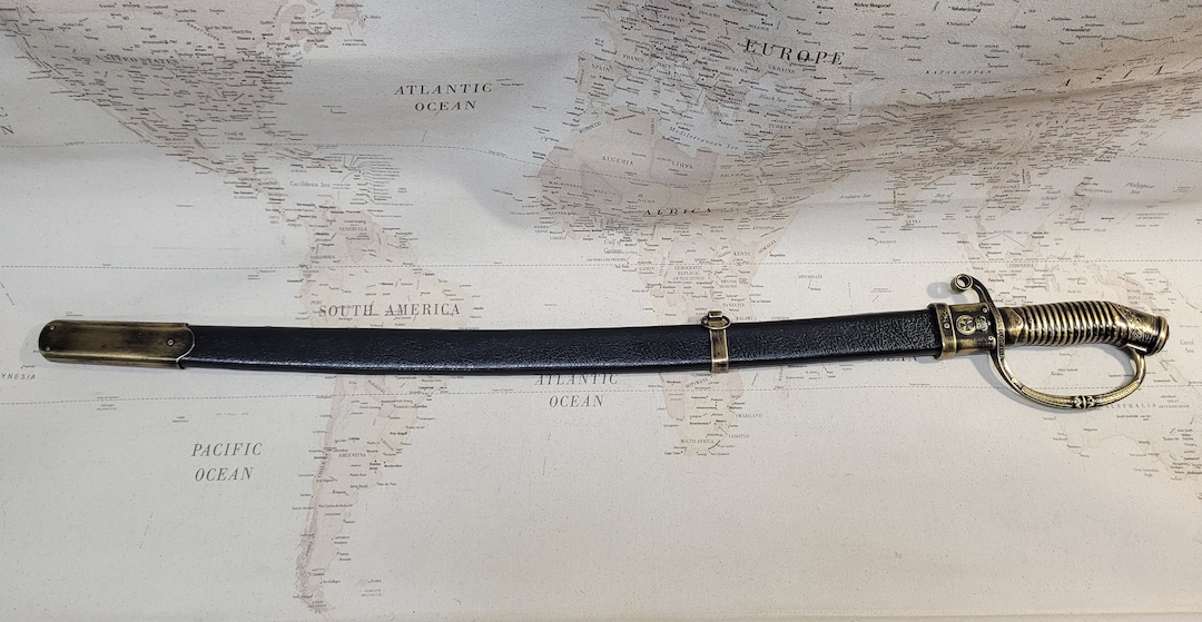 Russian St. George False Edged Pirate Sabre With Scabbard and ...