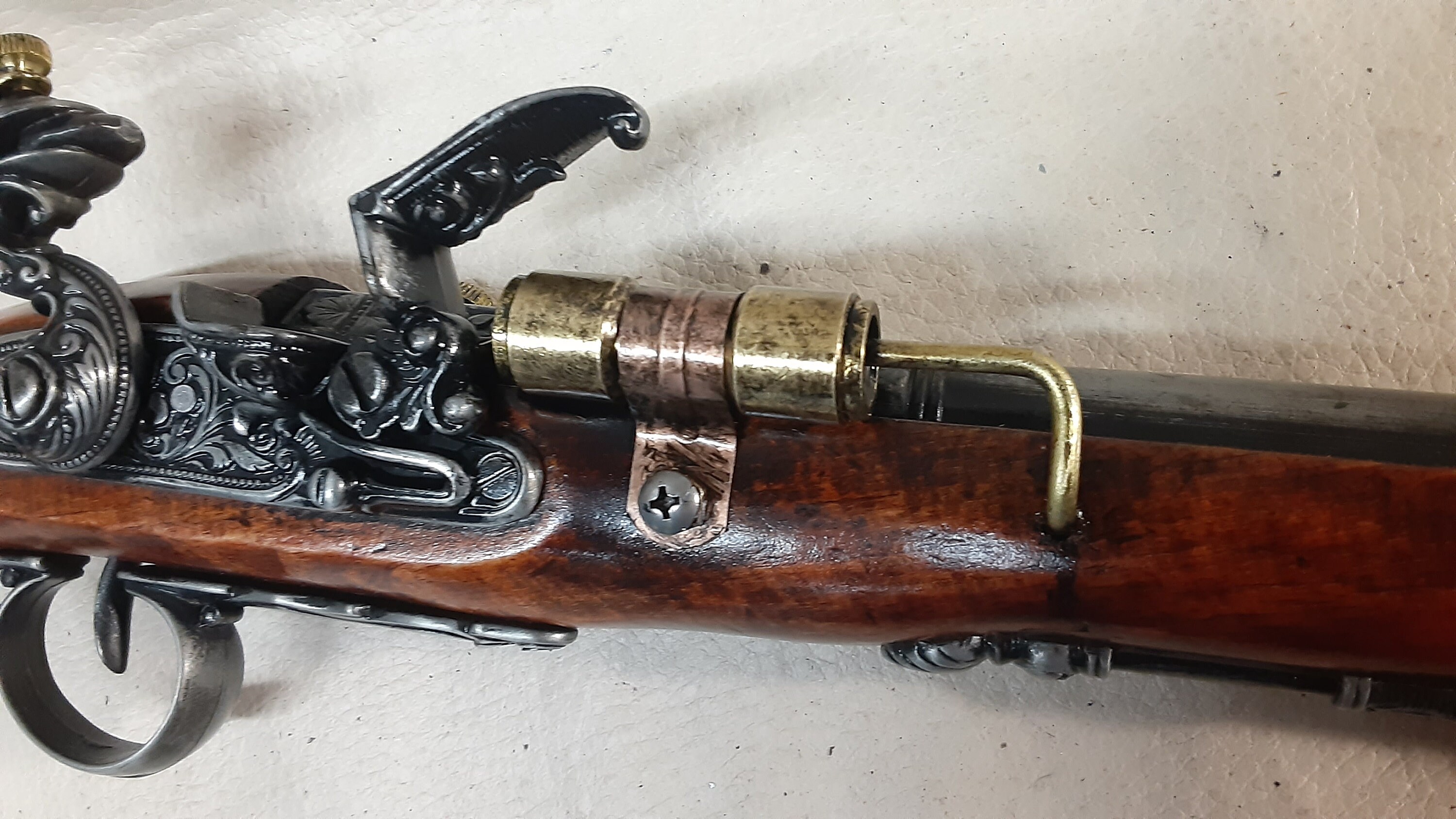 18th Century Non-Firing Aged Steampunk Jolly Roger Aether Flintlock ...