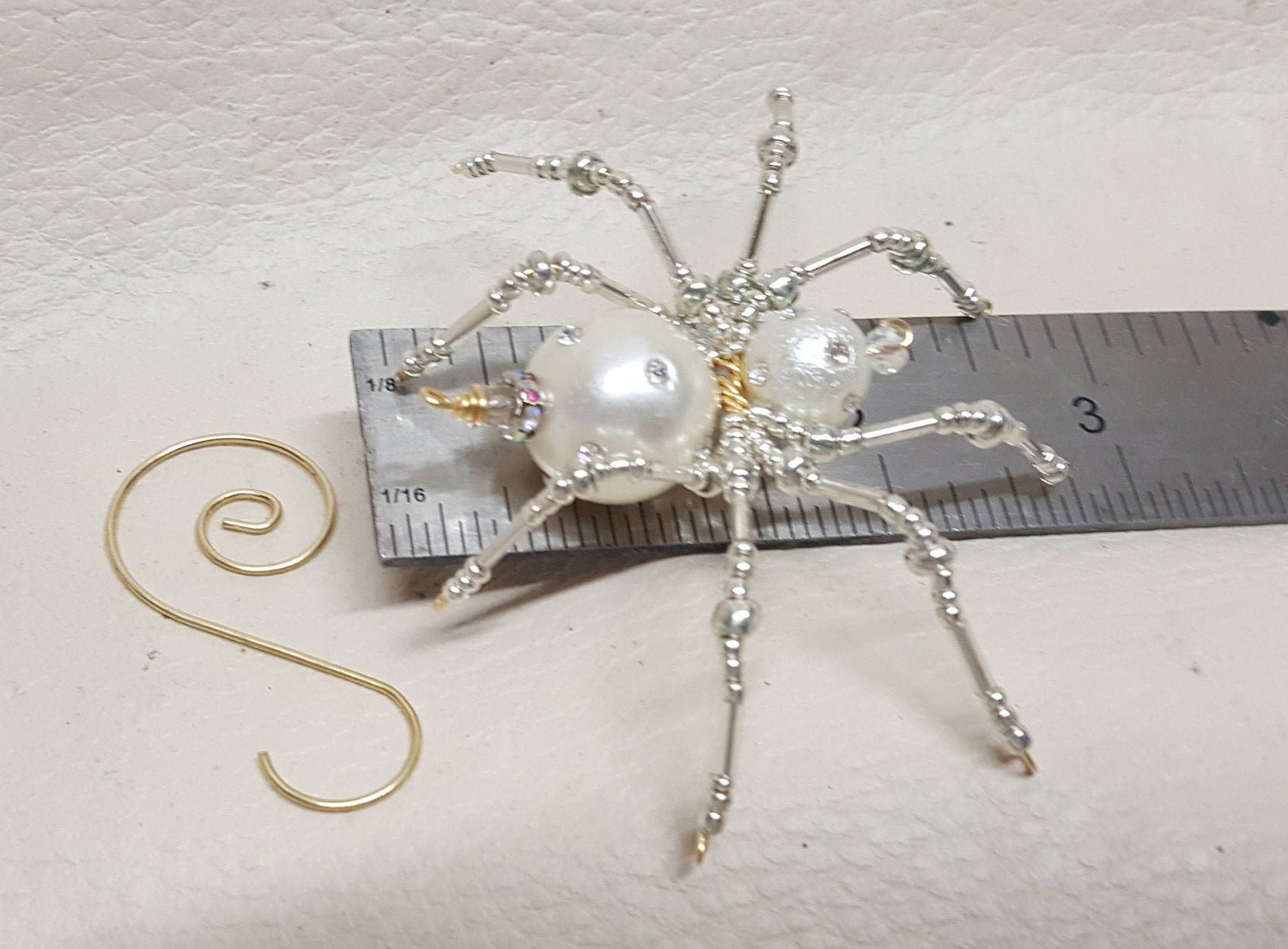Steampunk Beaded Pearl Spider | Etsy