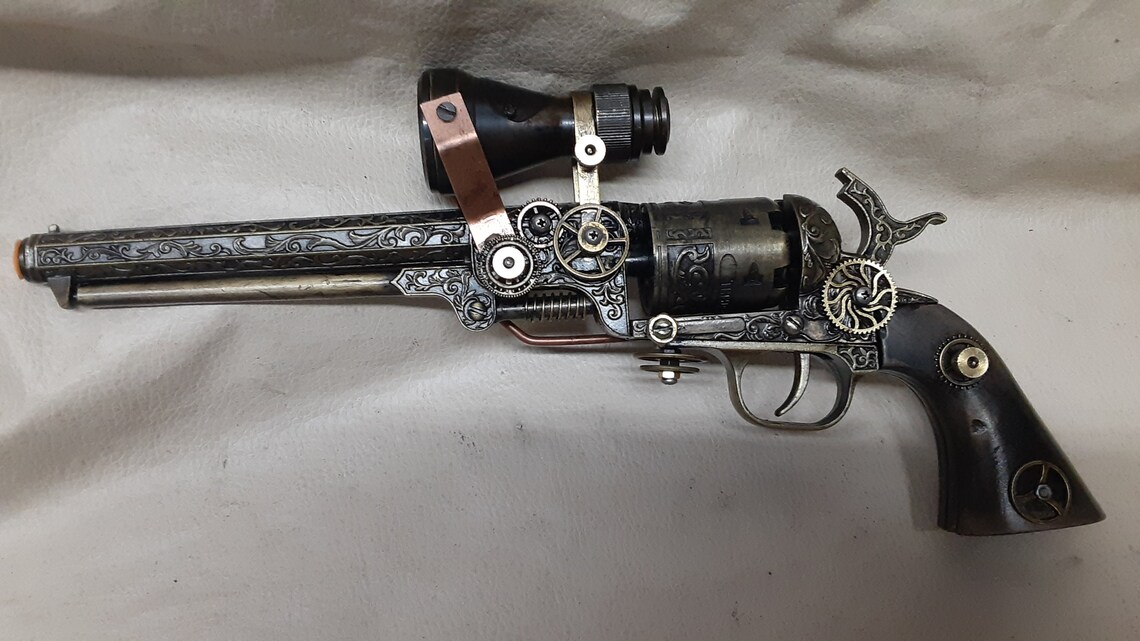 Steampunk 1851 Colt Navy Aether Revolver Non Firing Replica | Etsy