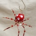 Steampunk Beaded Red/white Dimpled Spider - Etsy