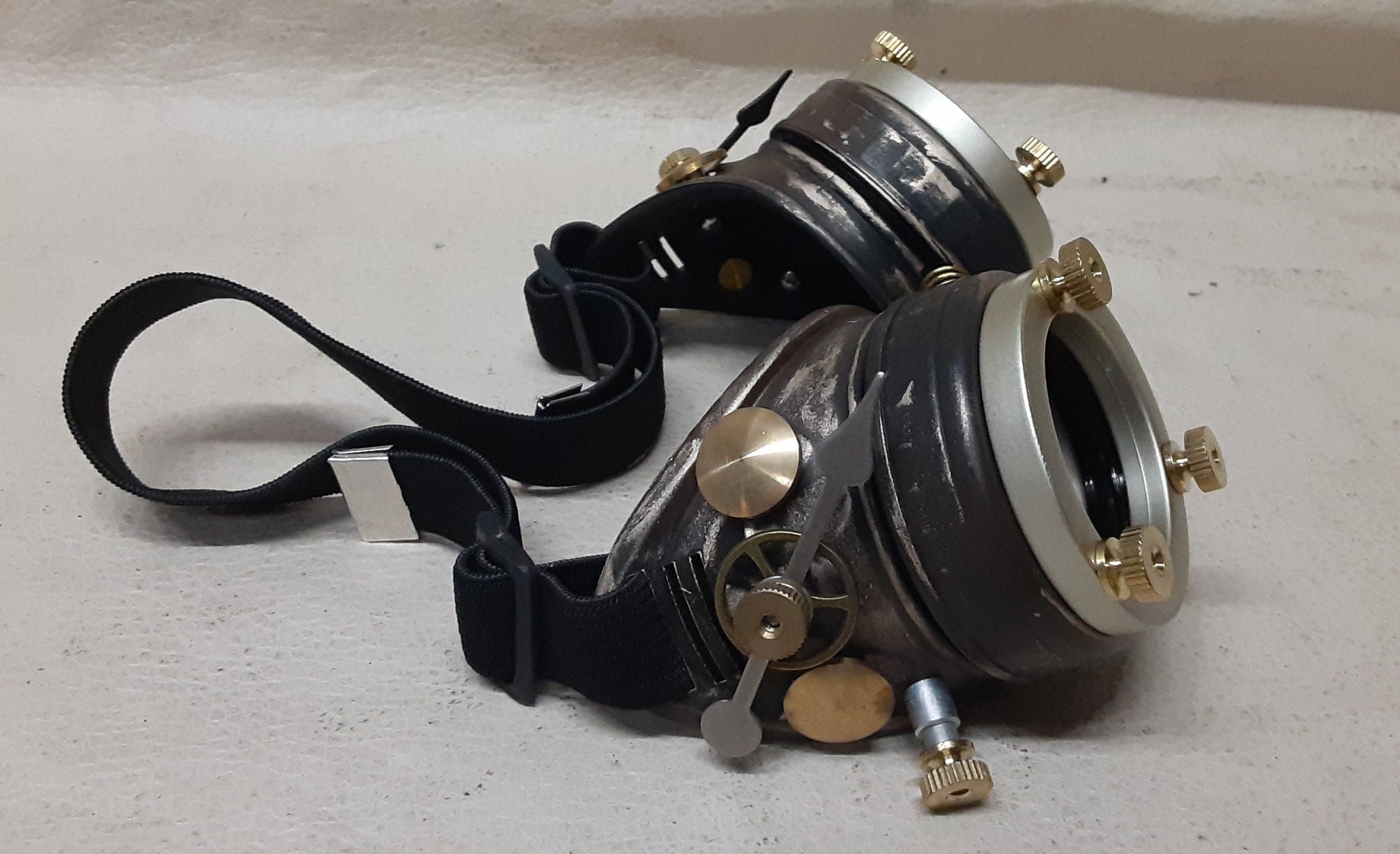 Brown Steampunk Engineer Goggles