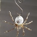 Gold Themed Christmas Frosted Crystalline Snowflake Spider - Etsy