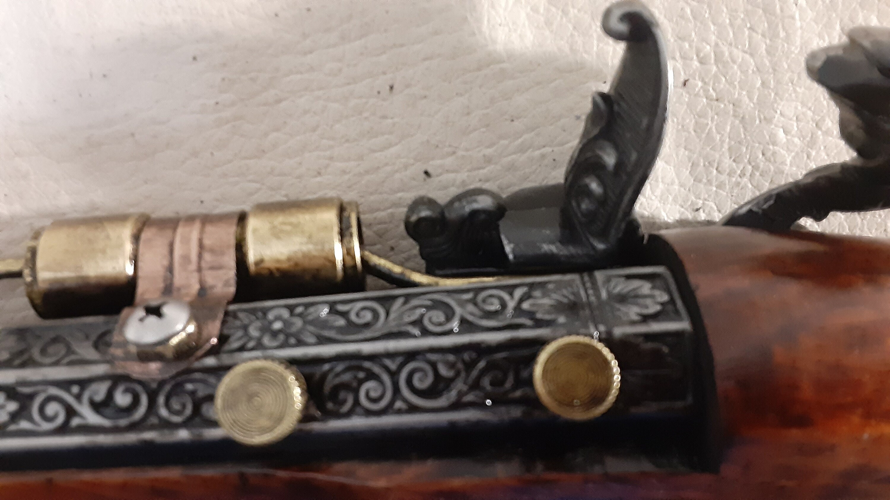 18th Century Non-Firing Aged Steampunk Jolly Roger Aether Flintlock ...