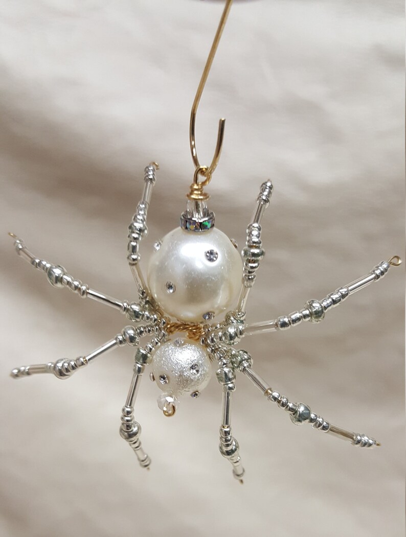 Steampunk Beaded Pearl Spider - Etsy
