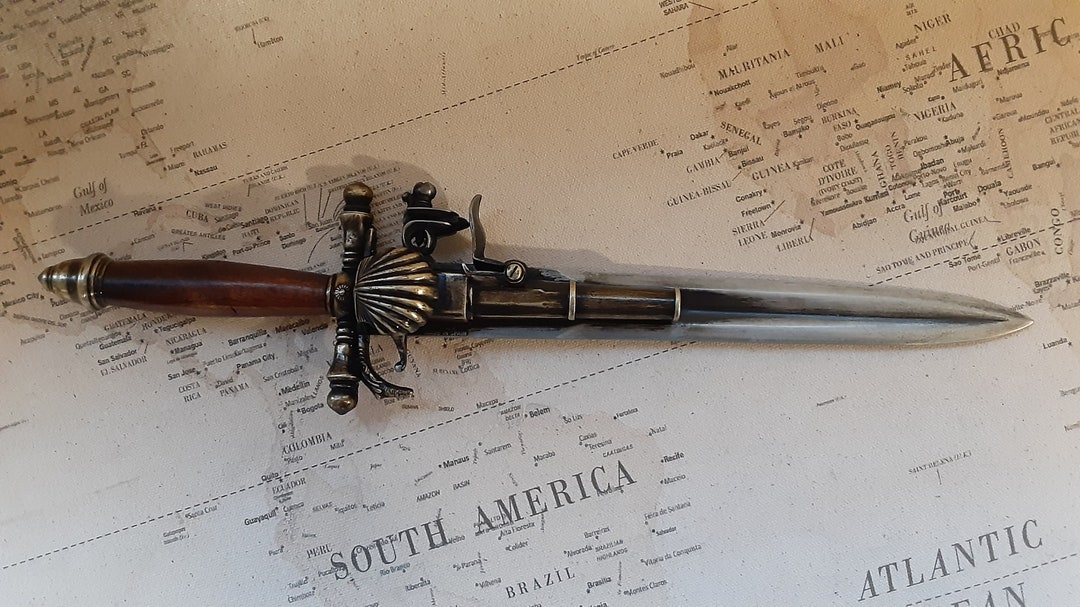 18th Century Aged French Pirates Dagger Flintlock Non-firing - Etsy ...