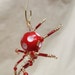 Steampunk Beaded Red/white Dimpled Spider - Etsy