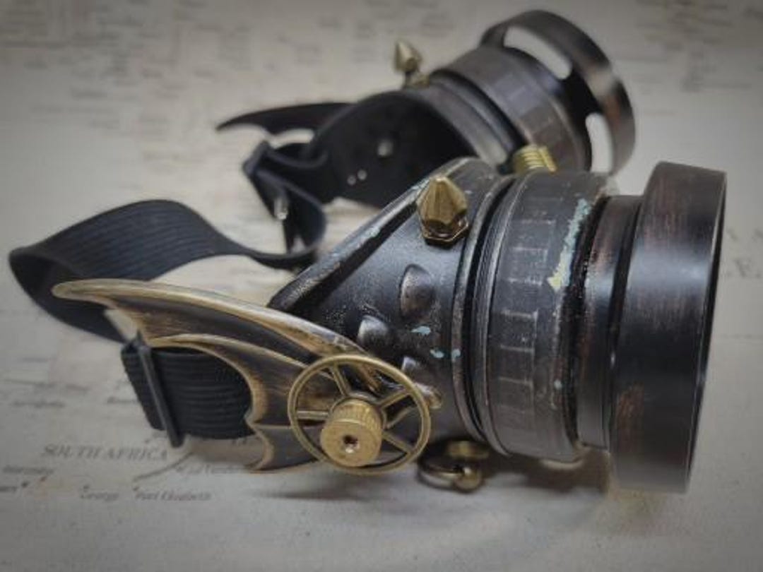 Steampunk Style Slightly Distressed Brown/gold Dragon Wing Goggles - Etsy