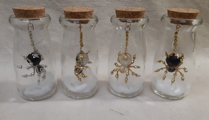 Steampunk Bottled Spiders in 3 Colors - Etsy