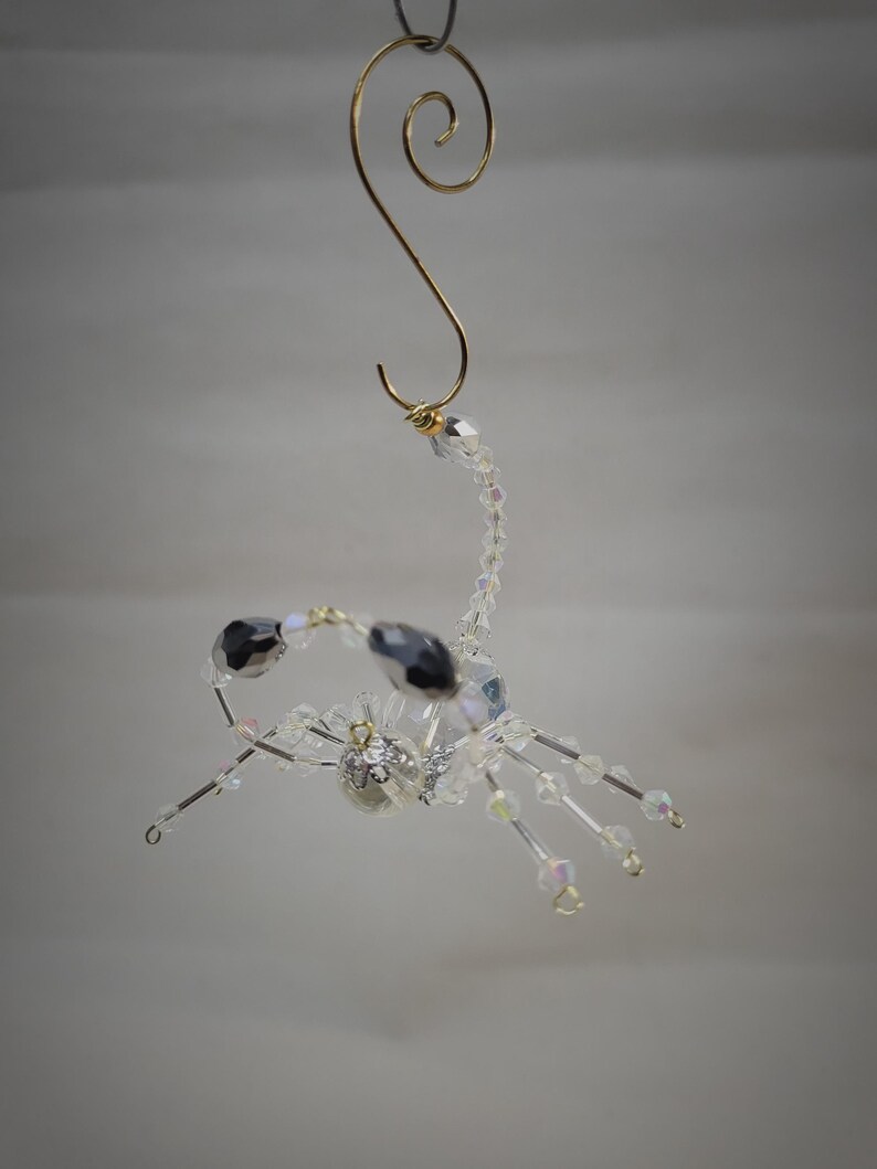 Steampunk Beaded Clear Crystalline Scorpion - Etsy