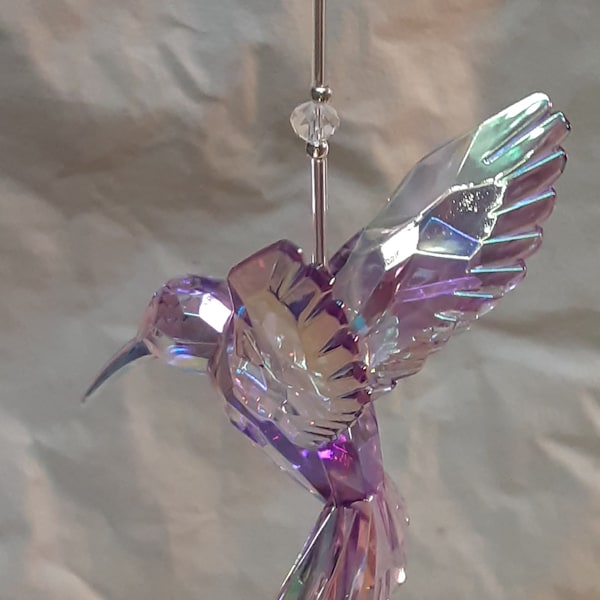 Hummingbird Crystal - Etsy