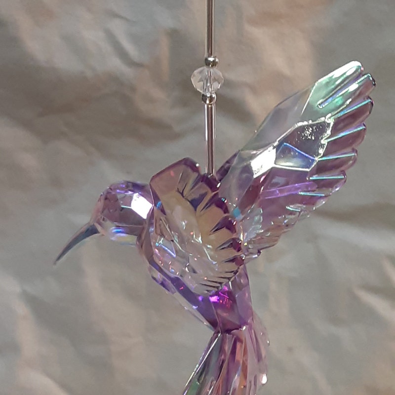 Hummingbird Crystal - Etsy