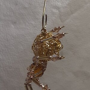 Steampunk Crystalline Gold Metallic Spider - Etsy