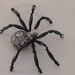 Extra Large Steampunk Black and White Ceramic Drawer Pull Spider - Etsy