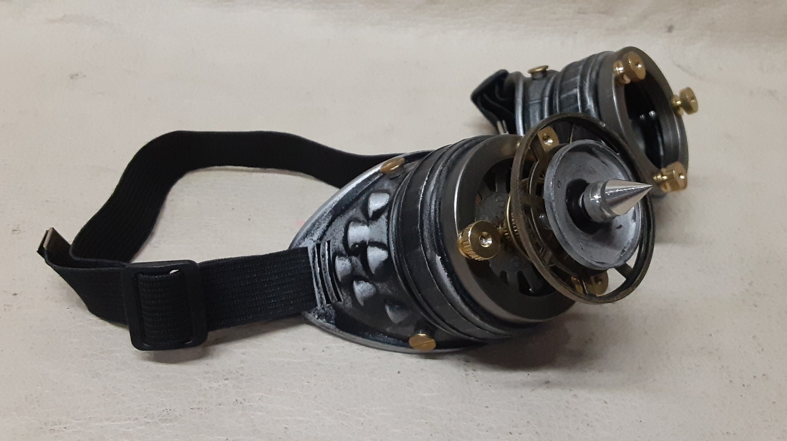 Black Steampunk Radar Engineer Goggles