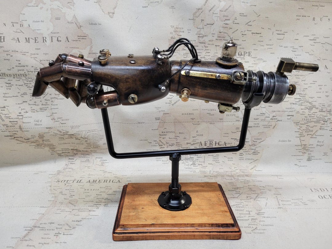Steampunk Battle Damaged Robotic Aether Powered Android Right Hand ...